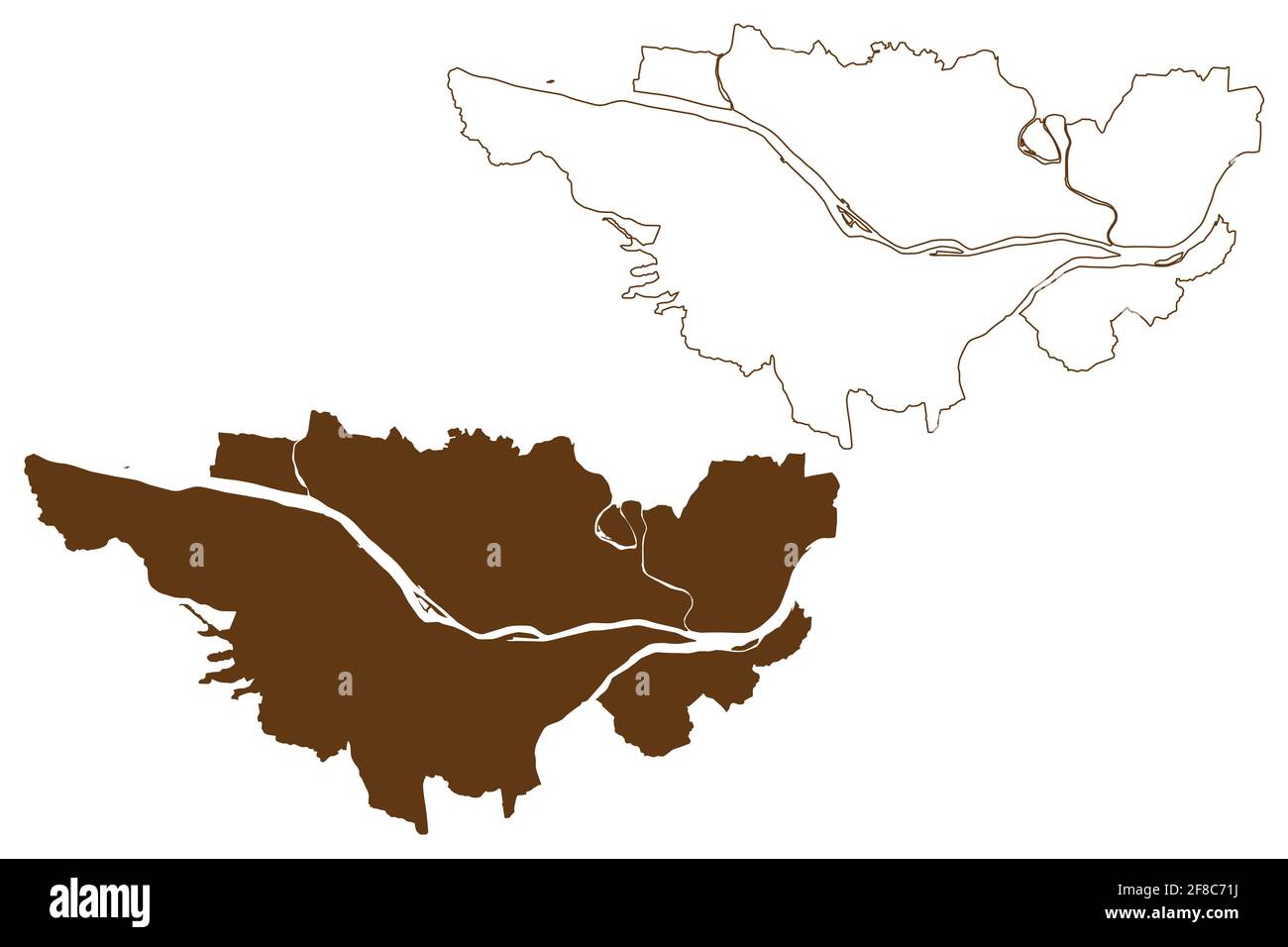 Map of passau hi-res stock photography and images - Alamy