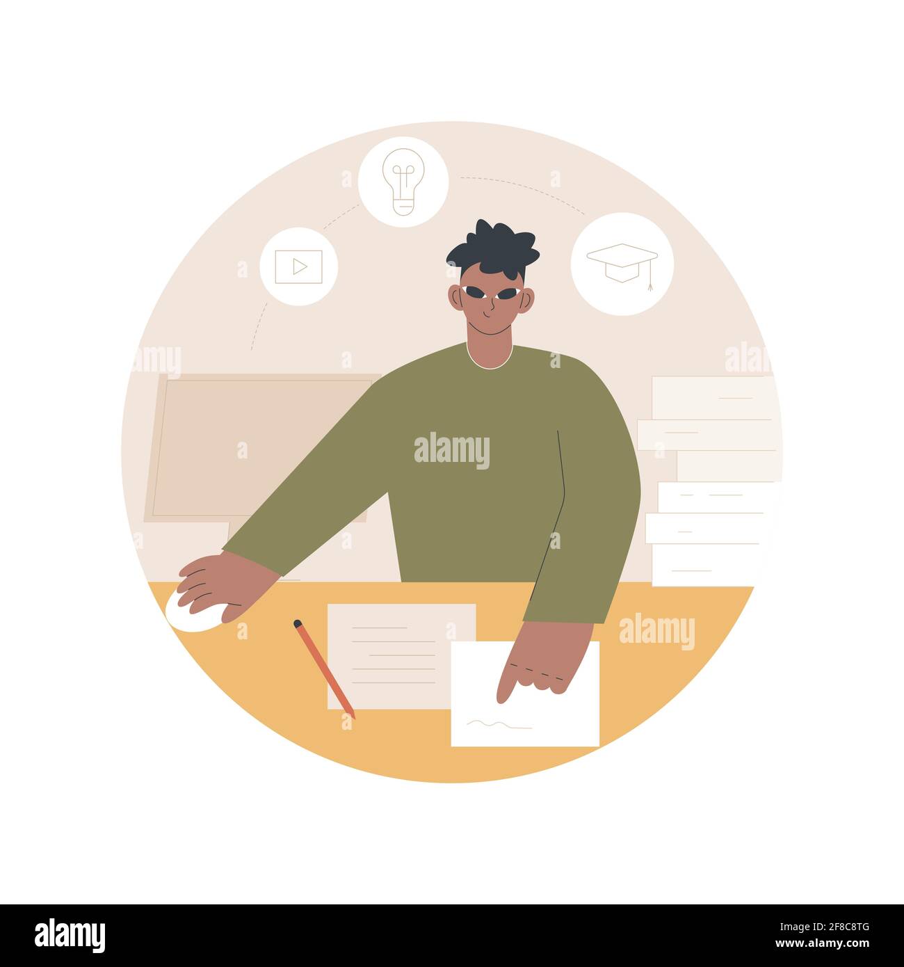 Abstract Illustration Student High Resolution Stock Photography and ...