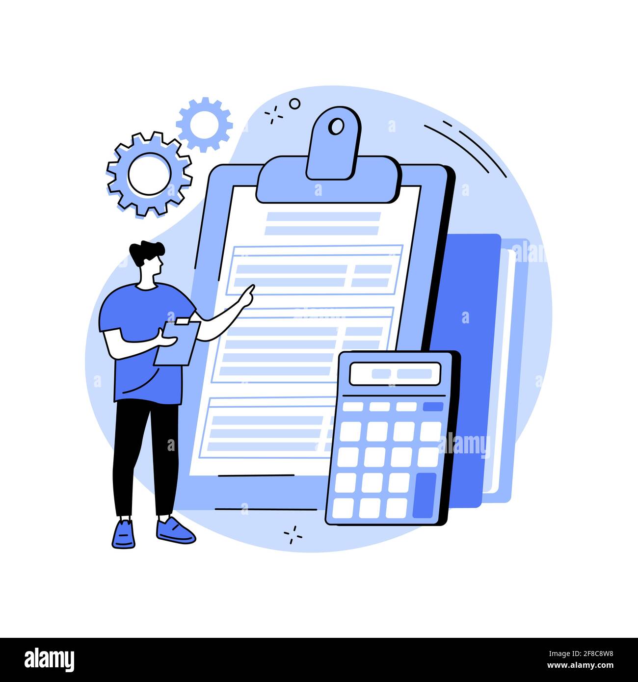 Report your income abstract concept vector illustration Stock Vector ...