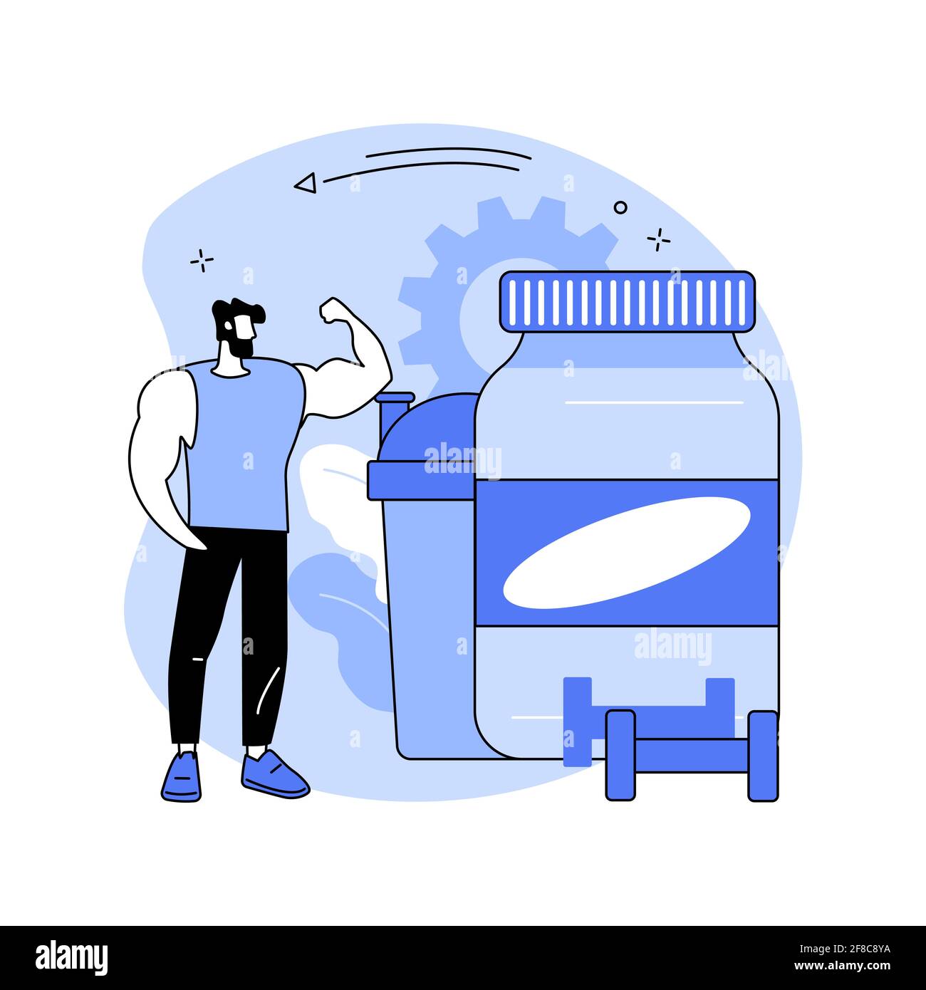 Sports nutrition abstract concept vector illustration Stock Vector ...