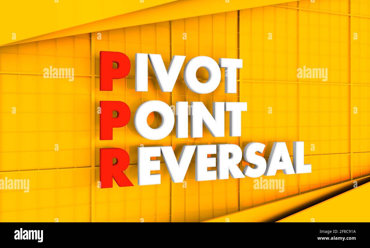 Trading dictionary. Financial market concept. Acronym PPR - Pivot Point ...