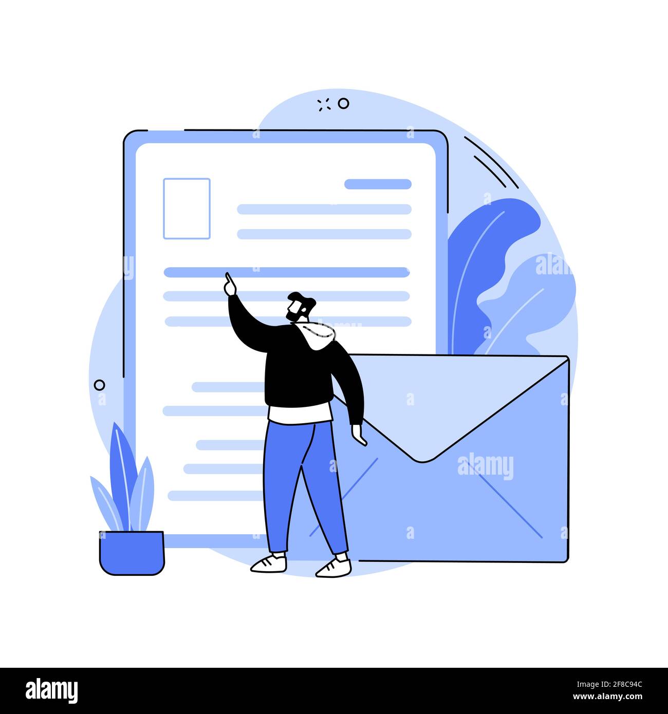 Notice of assessment abstract concept vector illustration Stock Vector ...