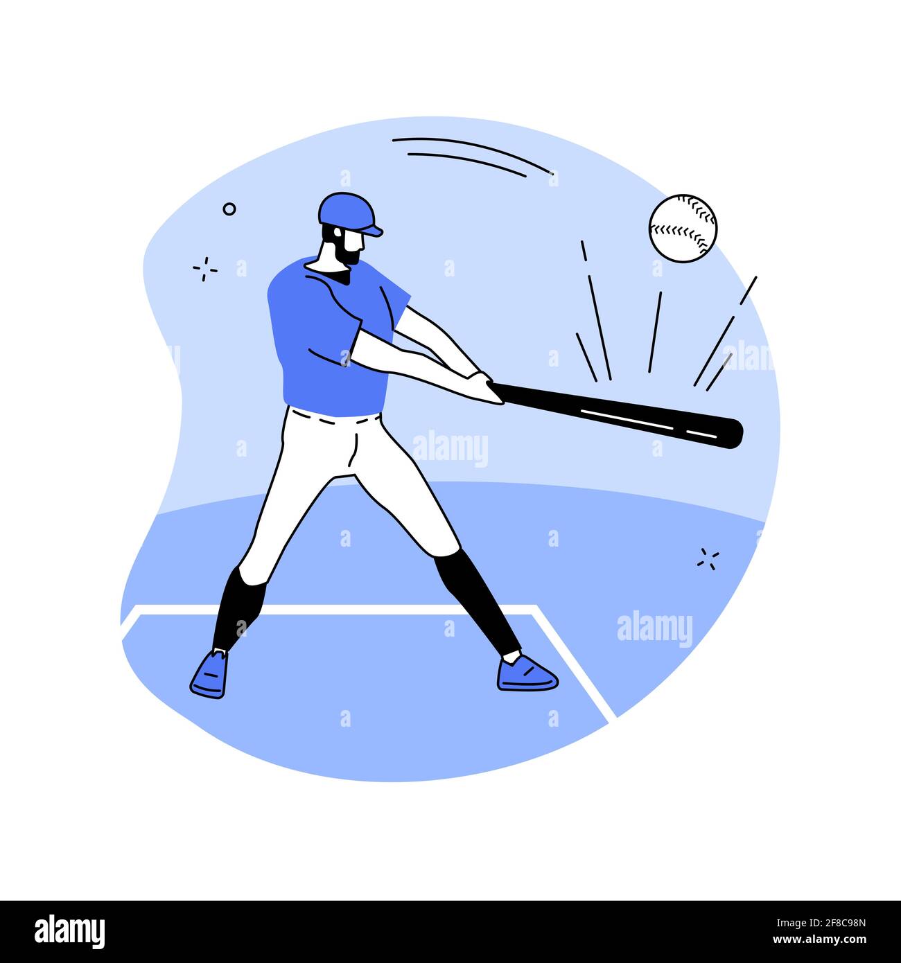 Baseball abstract concept vector illustration Stock Vector Image & Art ...