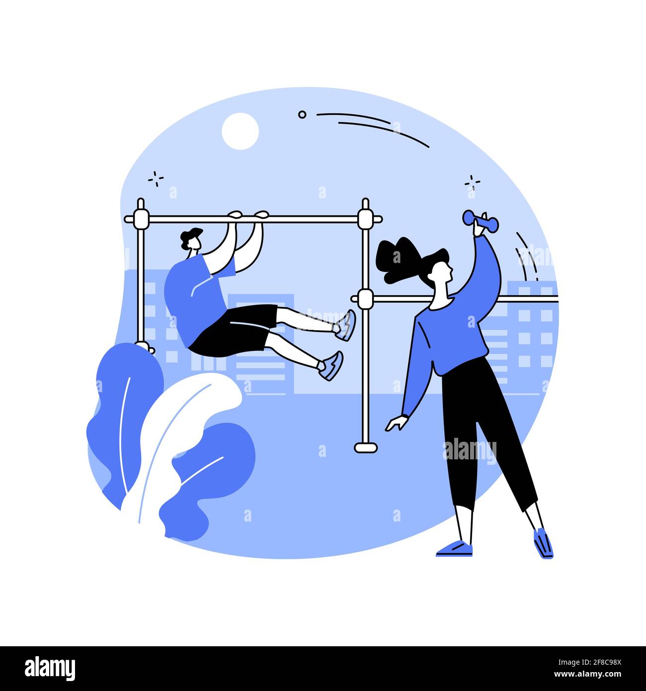 Outdoor workout abstract concept vector illustration Stock Vector Image ...
