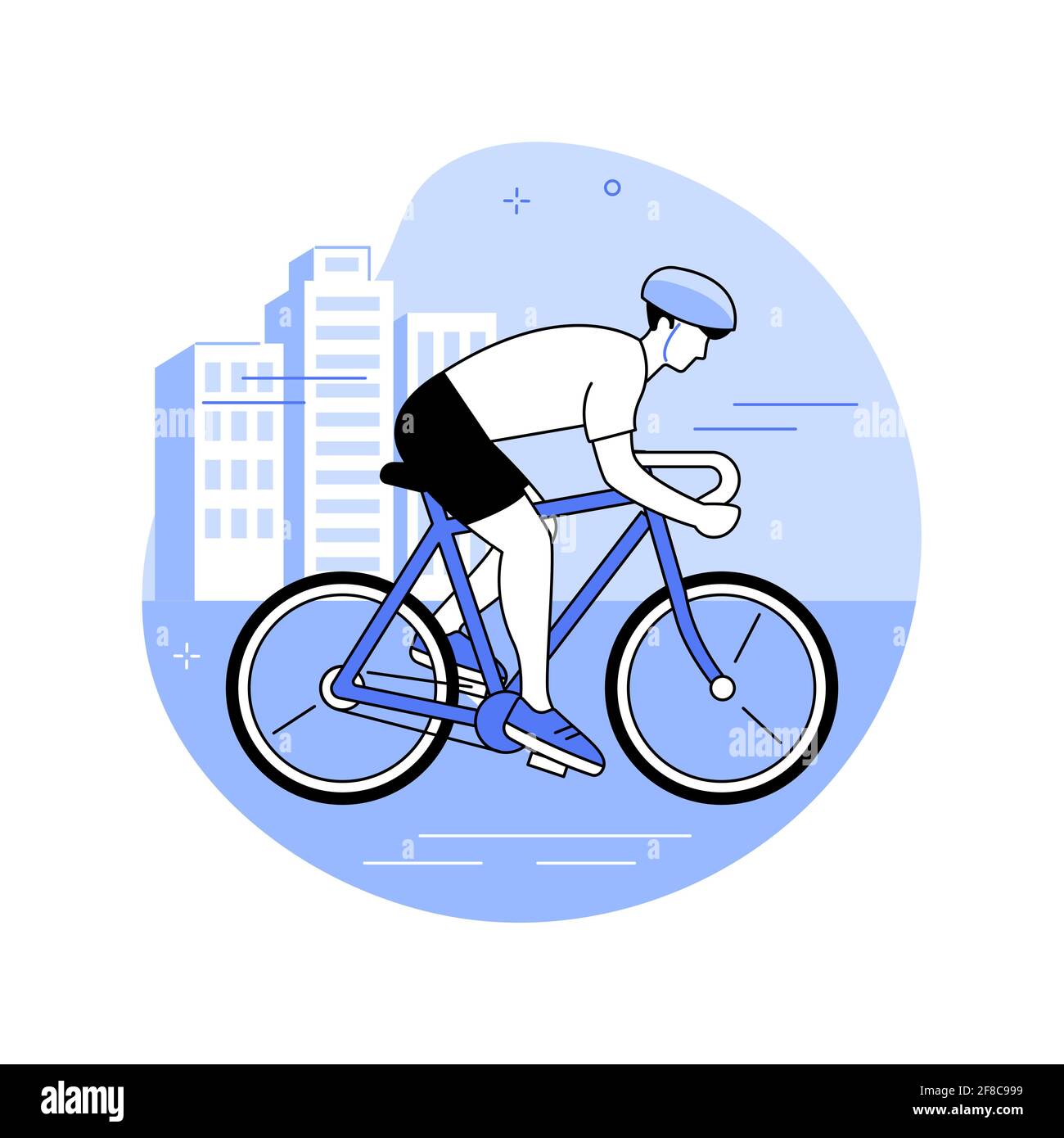 Cycling experiences abstract concept vector illustration Stock Vector ...