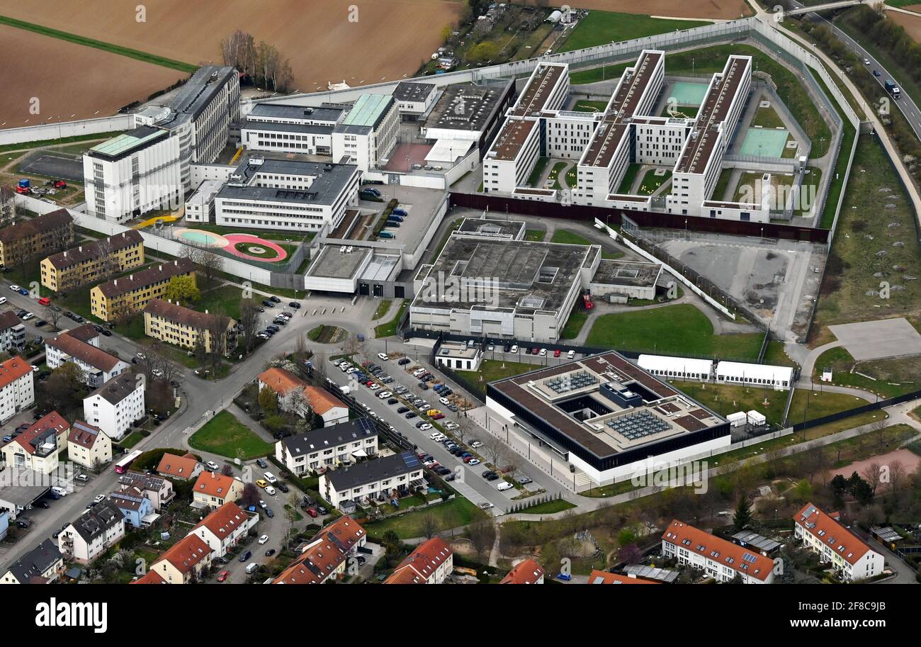 Stuttgart, Germany. 09th Apr, 2021. Stammheim Prison with the new ...