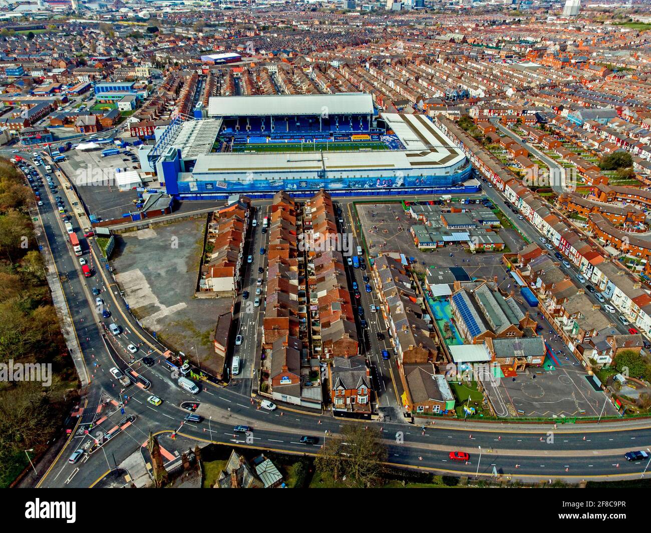 Aerial view of goodison park hi-res stock photography and images - Alamy