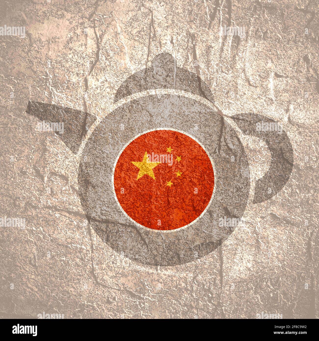 Tea emblem template and design element for tea shop, restauran. Teapot ...