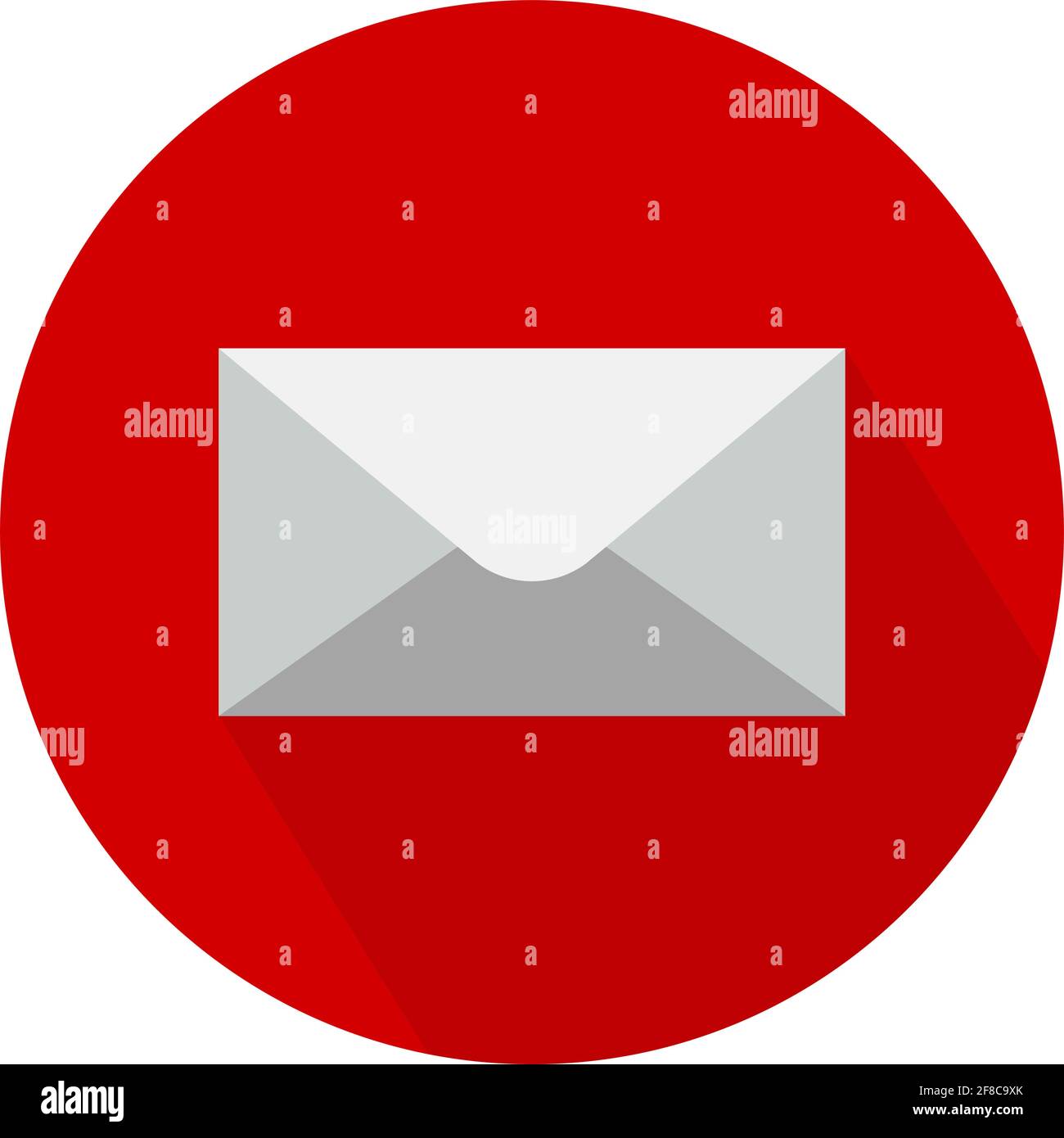 Mail, e-mail icon, symbol on color background. Vector isolated design ...
