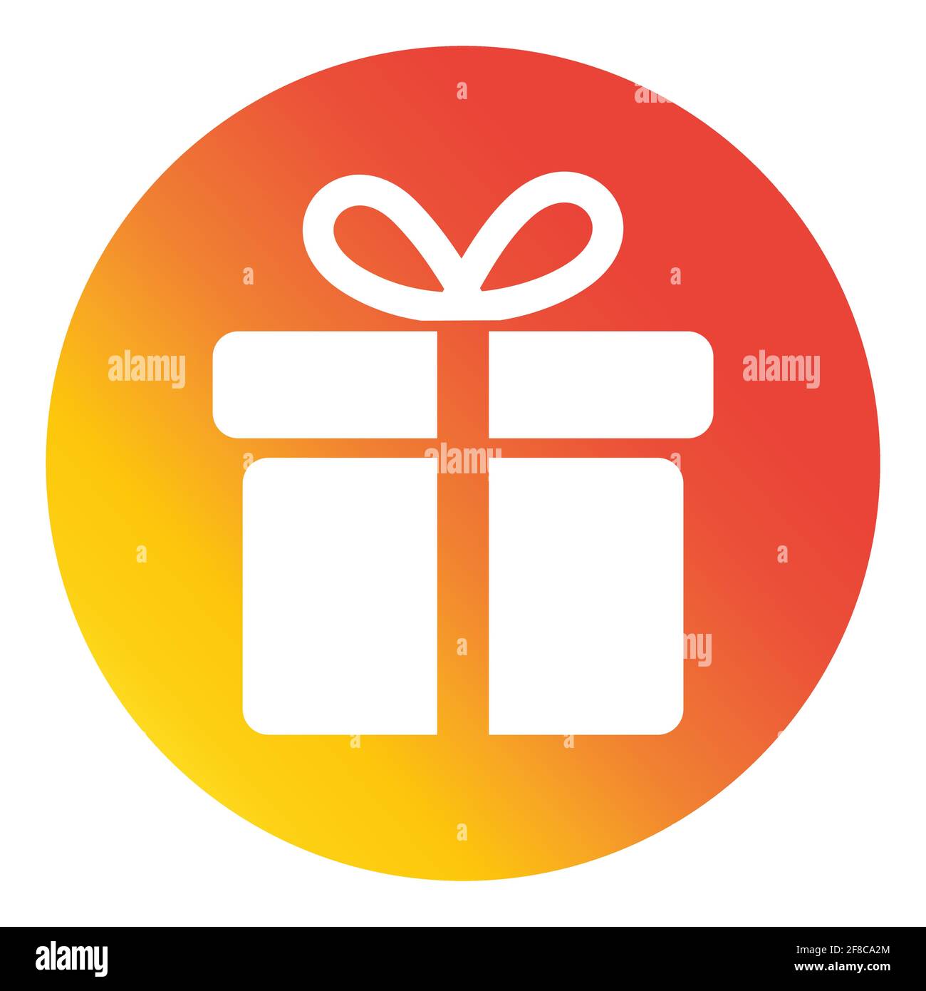 Gift box icon design. Vector present symbol isolated on white ...