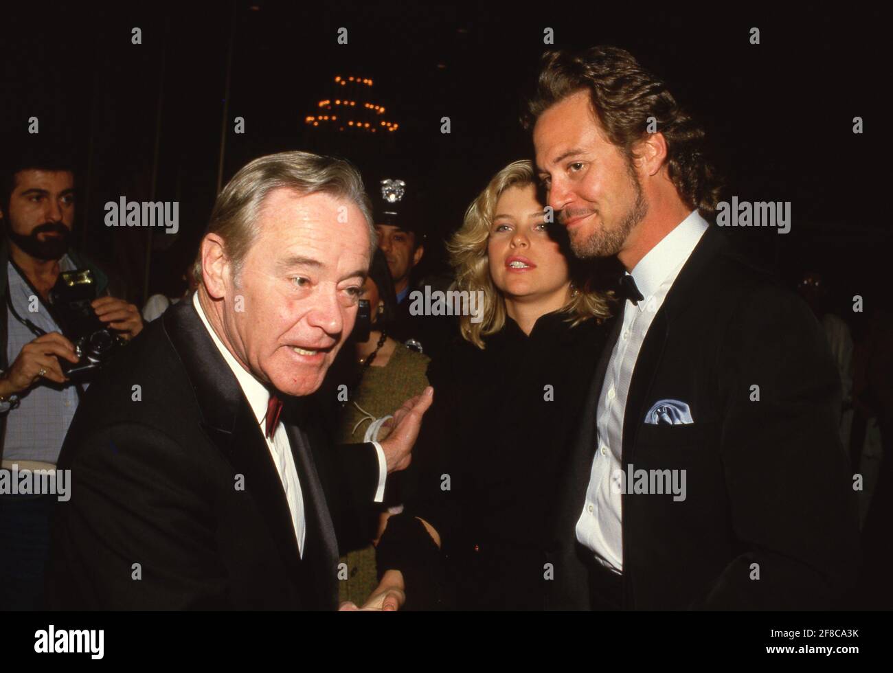Jack Lemmon, Kete Vernona and Chris Lemmon March 1985 Credit: Ralph ...