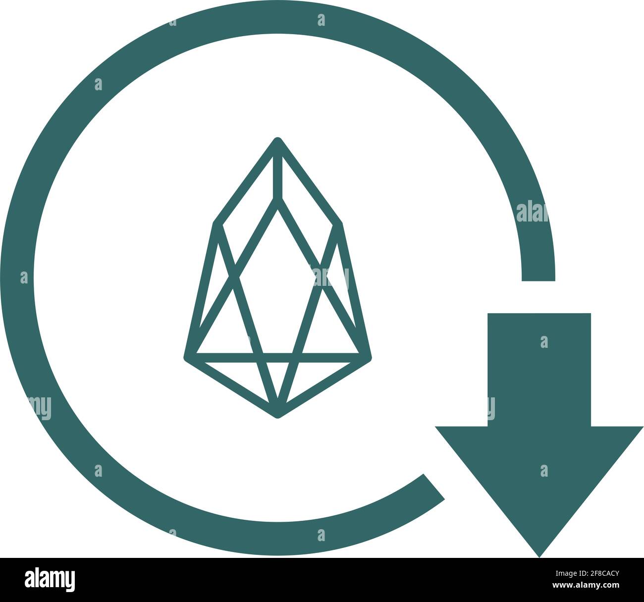 Cost reduction- decrease icon. Vector symbol image isolated on background Stock Vector Image ...