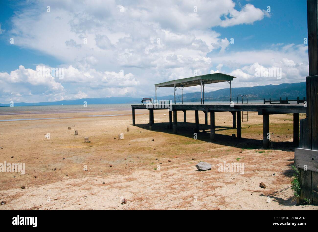Lake Tahoe California Dried out Lake Stock Photo - Alamy
