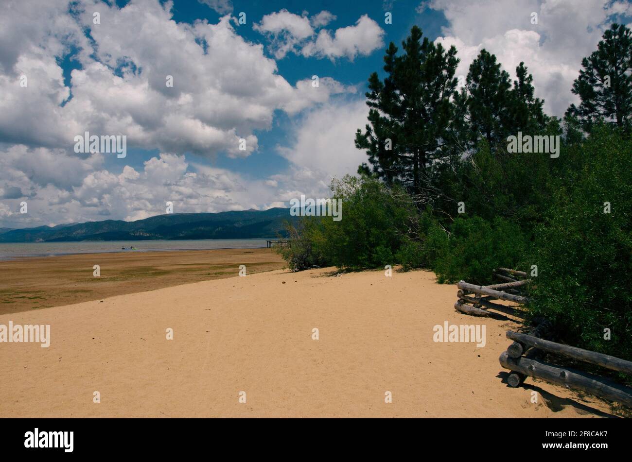 Lake Tahoe California Dried out Lake Stock Photo - Alamy