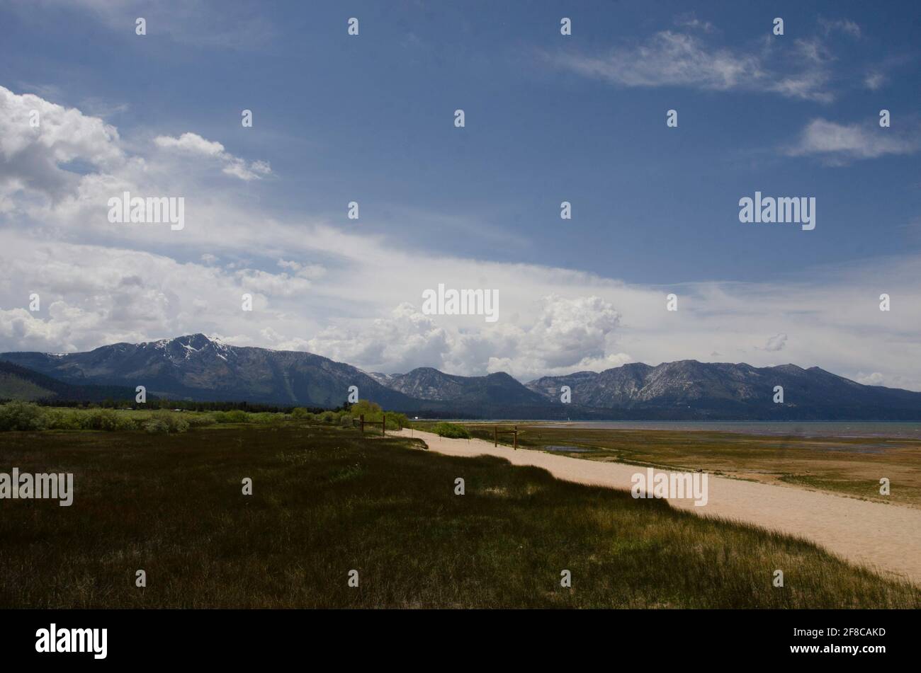 Lake Tahoe California Dried out Lake Stock Photo - Alamy