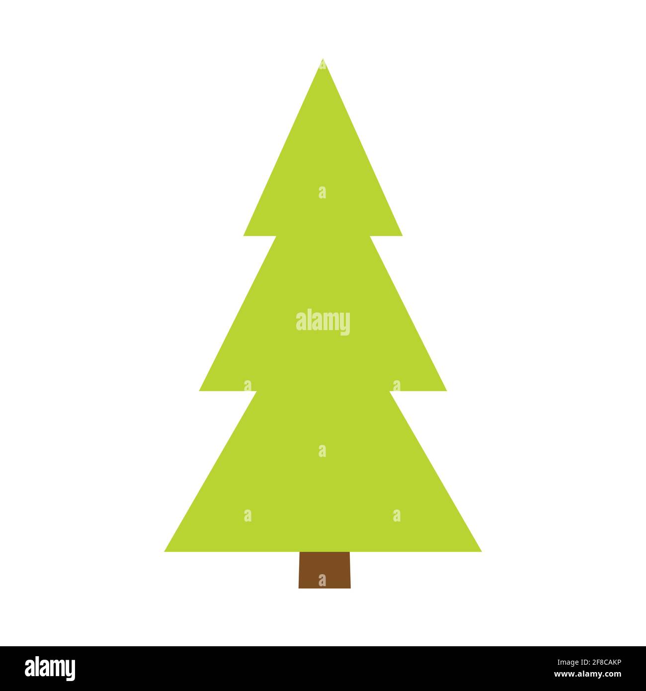 Tree icon. Forest vector symbol. Flat web sign on white background ...