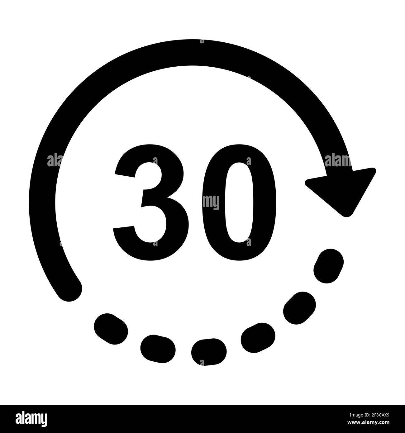 30 minutes icon vector vectors hi-res stock photography and images - Alamy