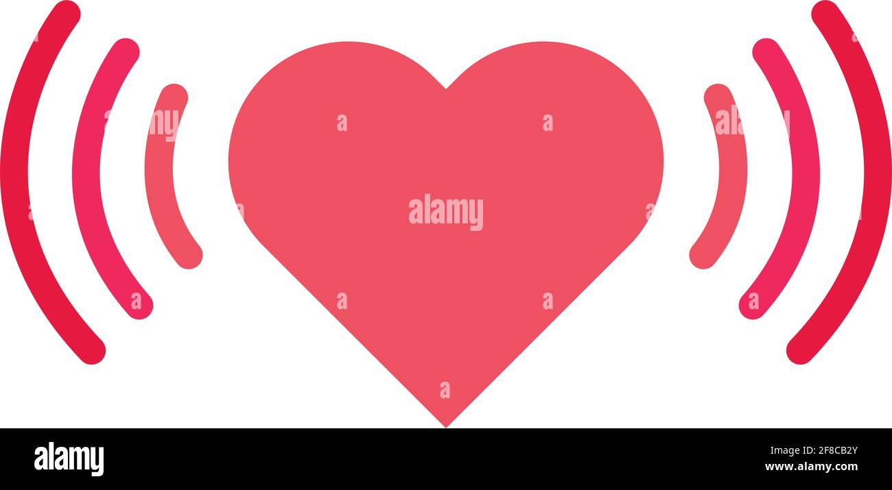 Heart rate icon isolated on white background. Shape design vector Stock ...