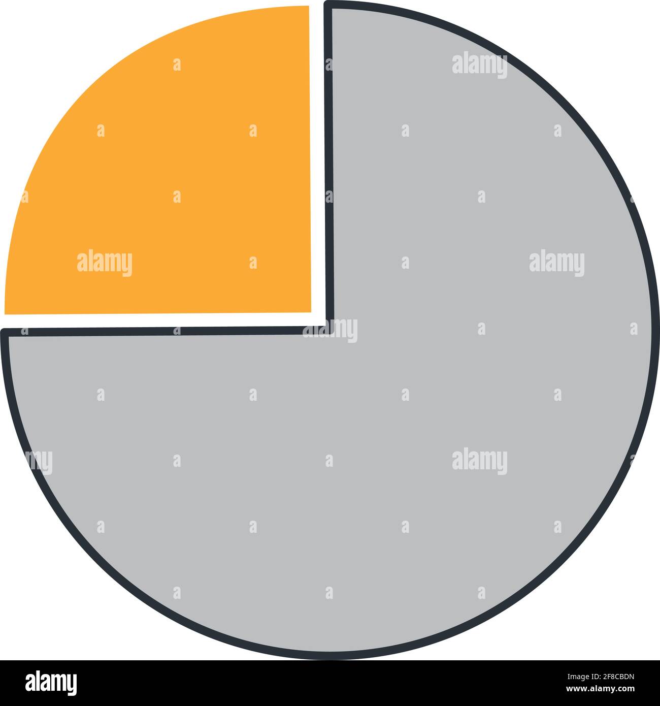 Donut pie chart, isolated Stock Vector Images - Alamy