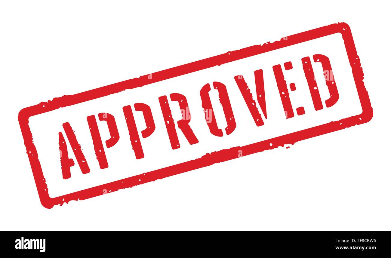 approved grunge rectangular rubber stamp vector Stock Vector Image ...