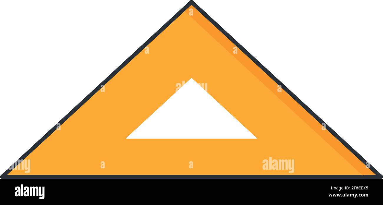 triangle ruler icon Stock Vector Image & Art - Alamy
