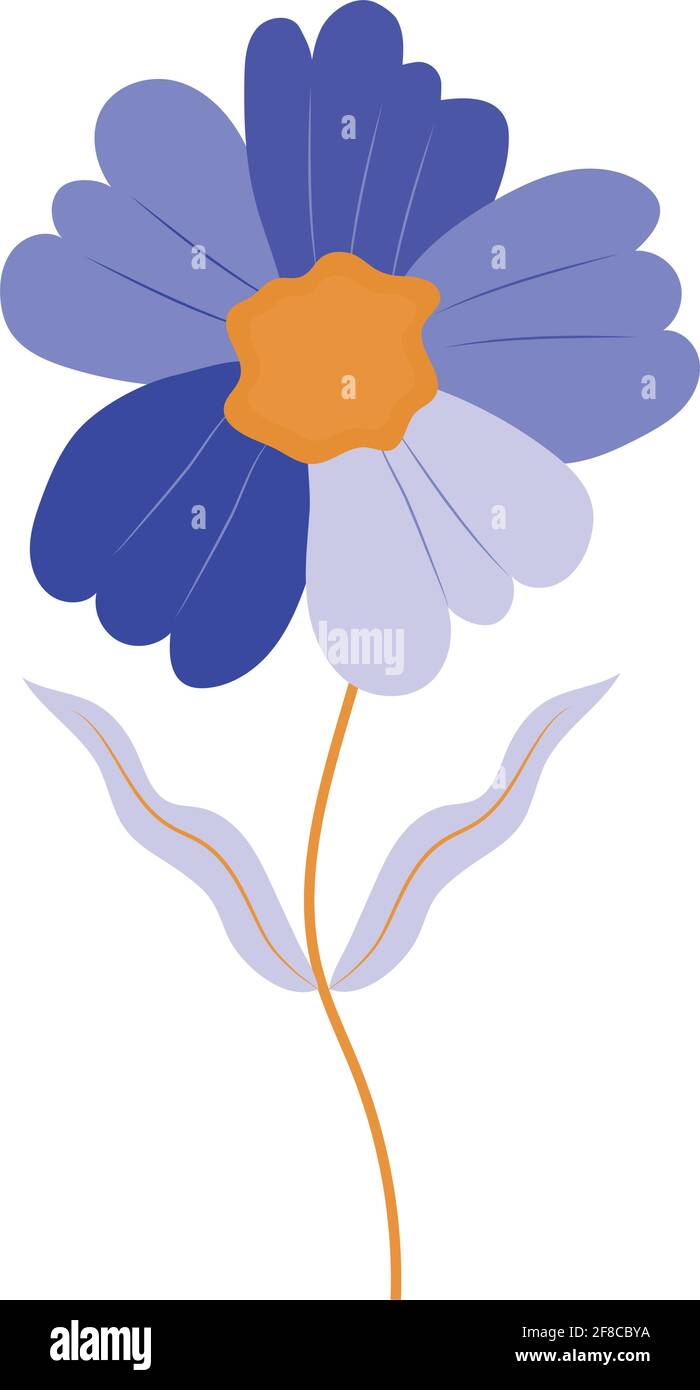 blue flower icon Stock Vector Image & Art - Alamy