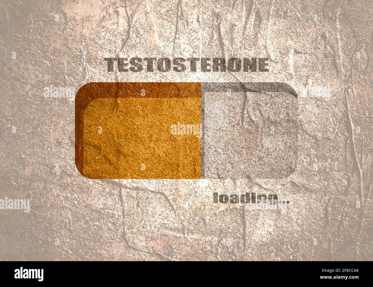 Hormone testosterone level measuring scale. Health care concept ...