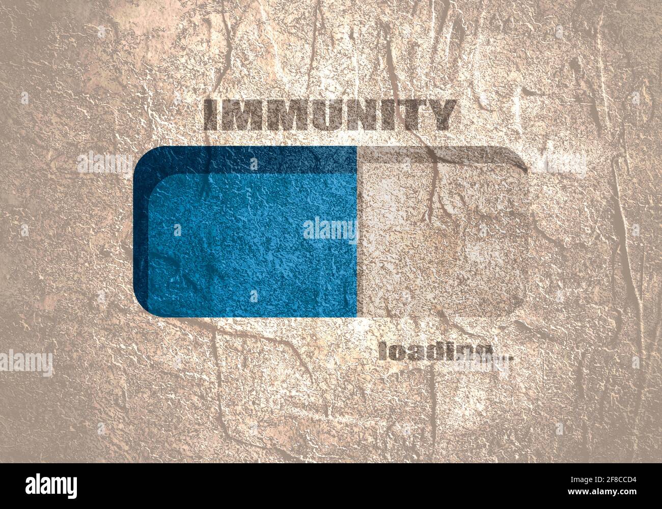The immunity level measuring. Progress or loading bar Stock Photo - Alamy