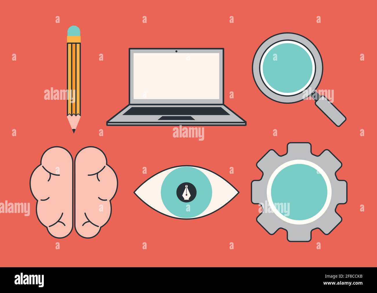 six creative designs Stock Vector Image & Art - Alamy