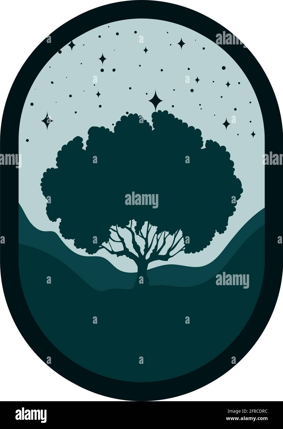 tree silhouette emblem Stock Vector Image & Art - Alamy