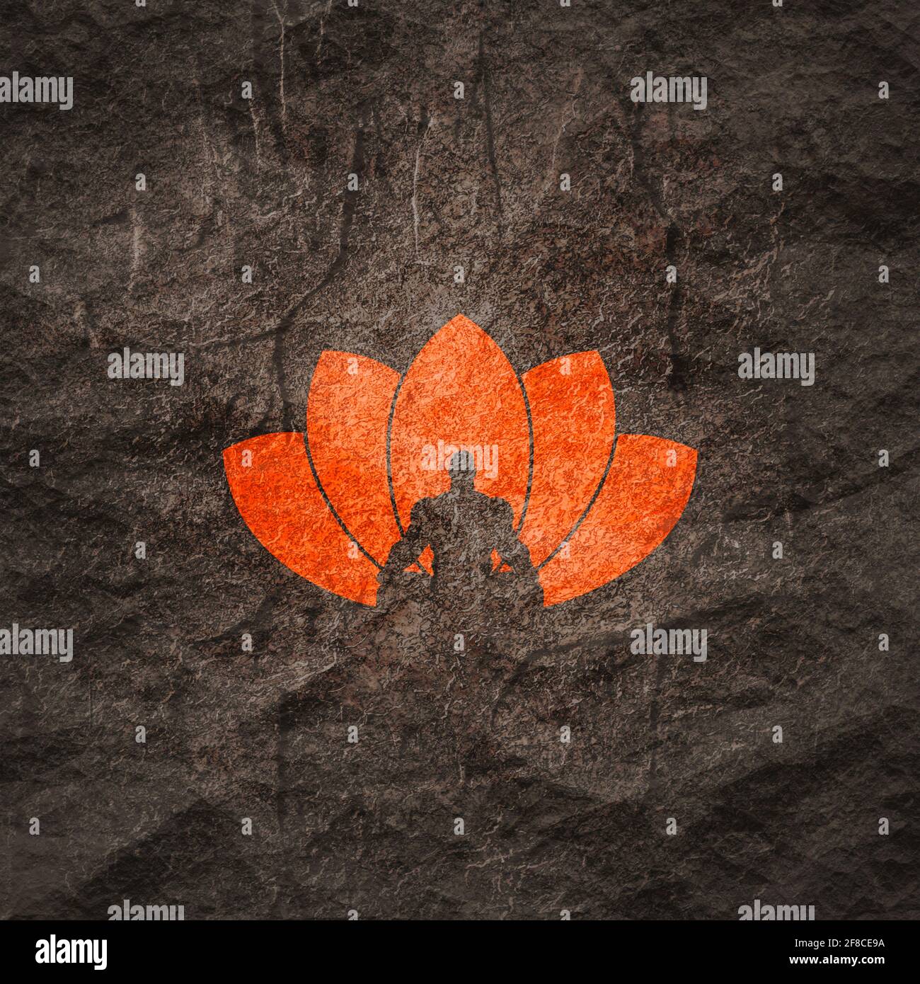 Muscular man sit in meditation pose. Bodybuilder relaxing. Human ...