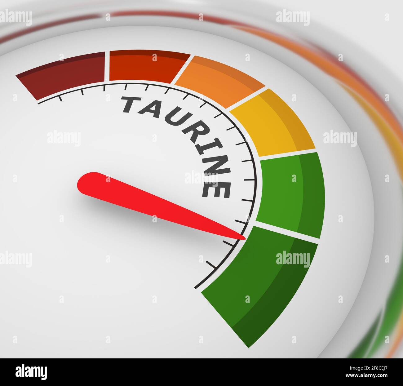 Scale with arrow. The taurine measuring device. Sign tachometer ...
