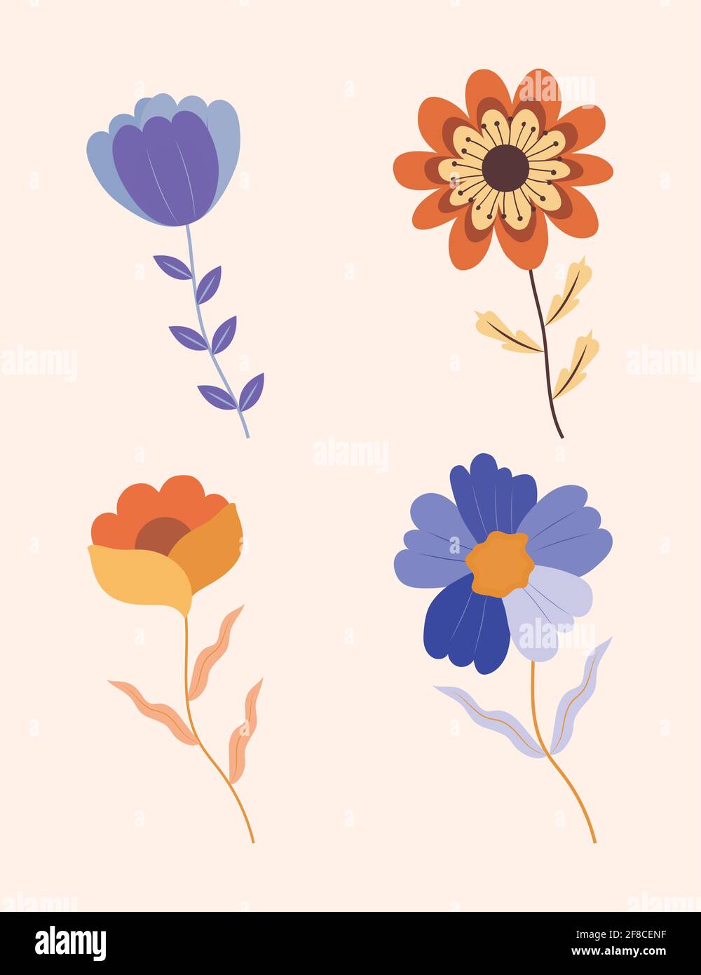cute flowers designs Stock Vector Image & Art - Alamy