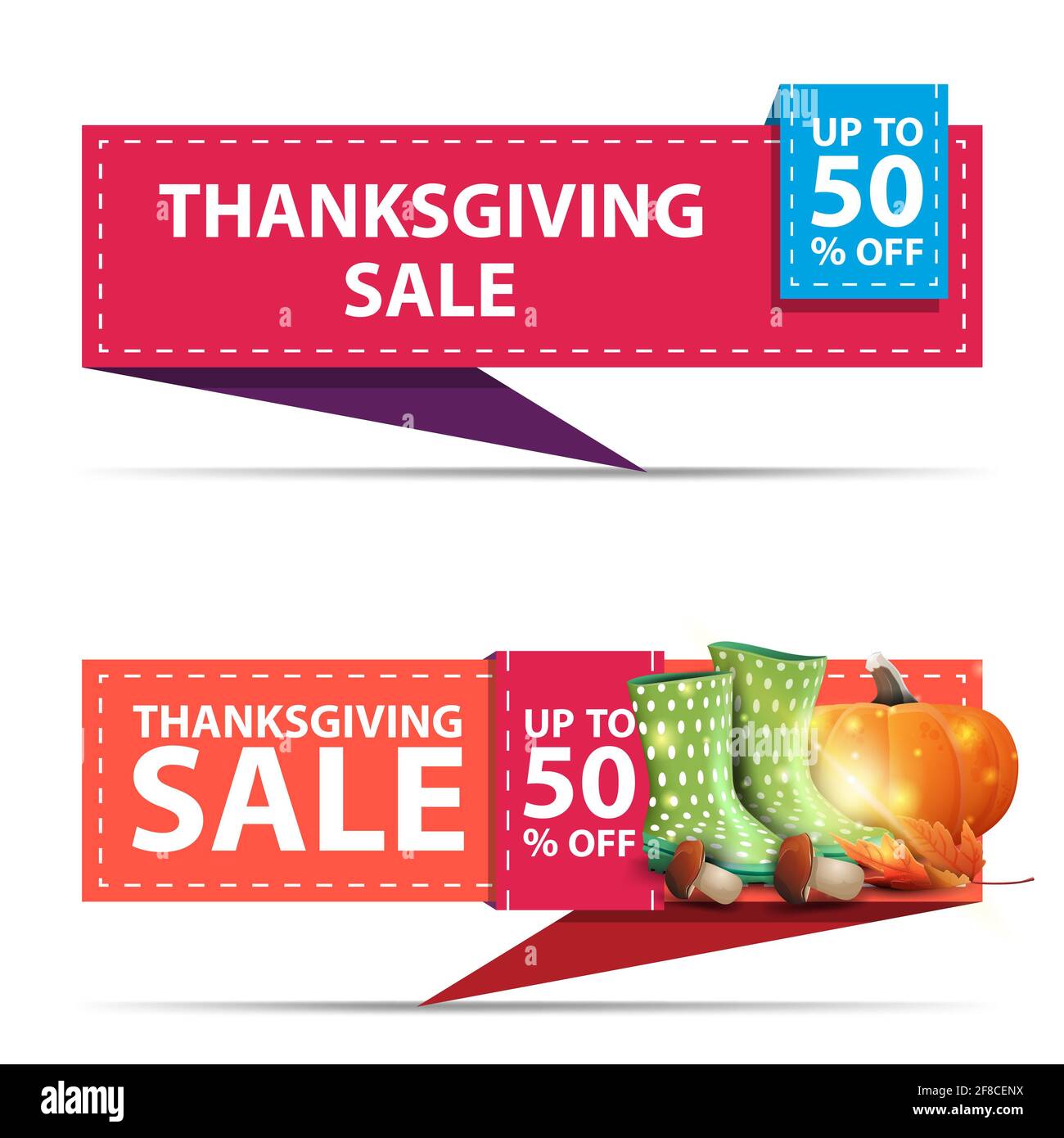 Set banners autumn sale Cut Out Stock Images & Pictures - Alamy