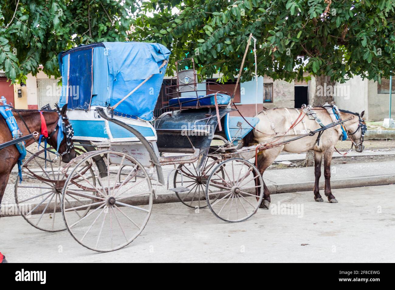 Traditional cuban horse cart taxi hi-res stock photography and images ...