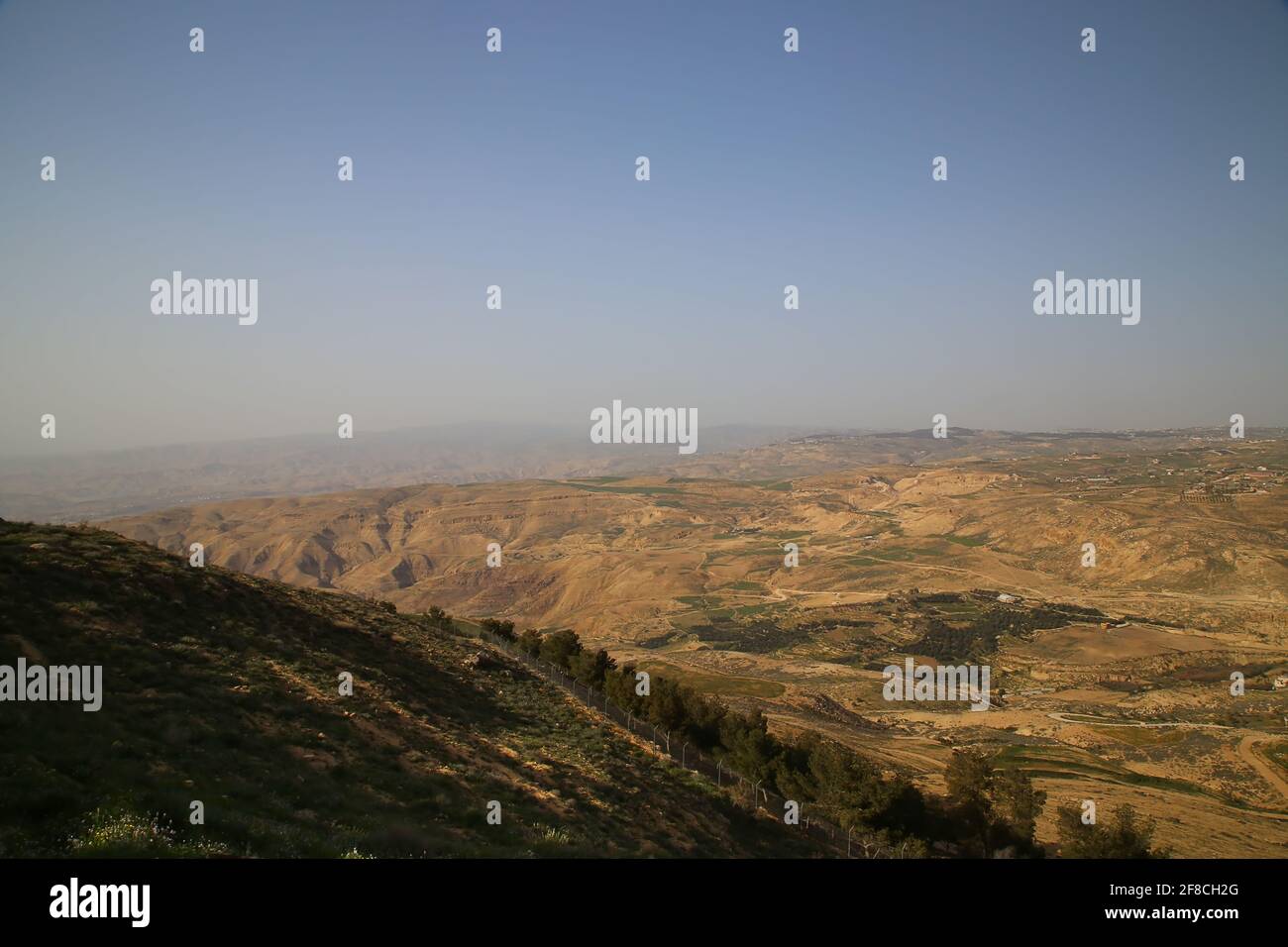 Landscape view from Mount Nebo in Jordan Stock Photo - Alamy
