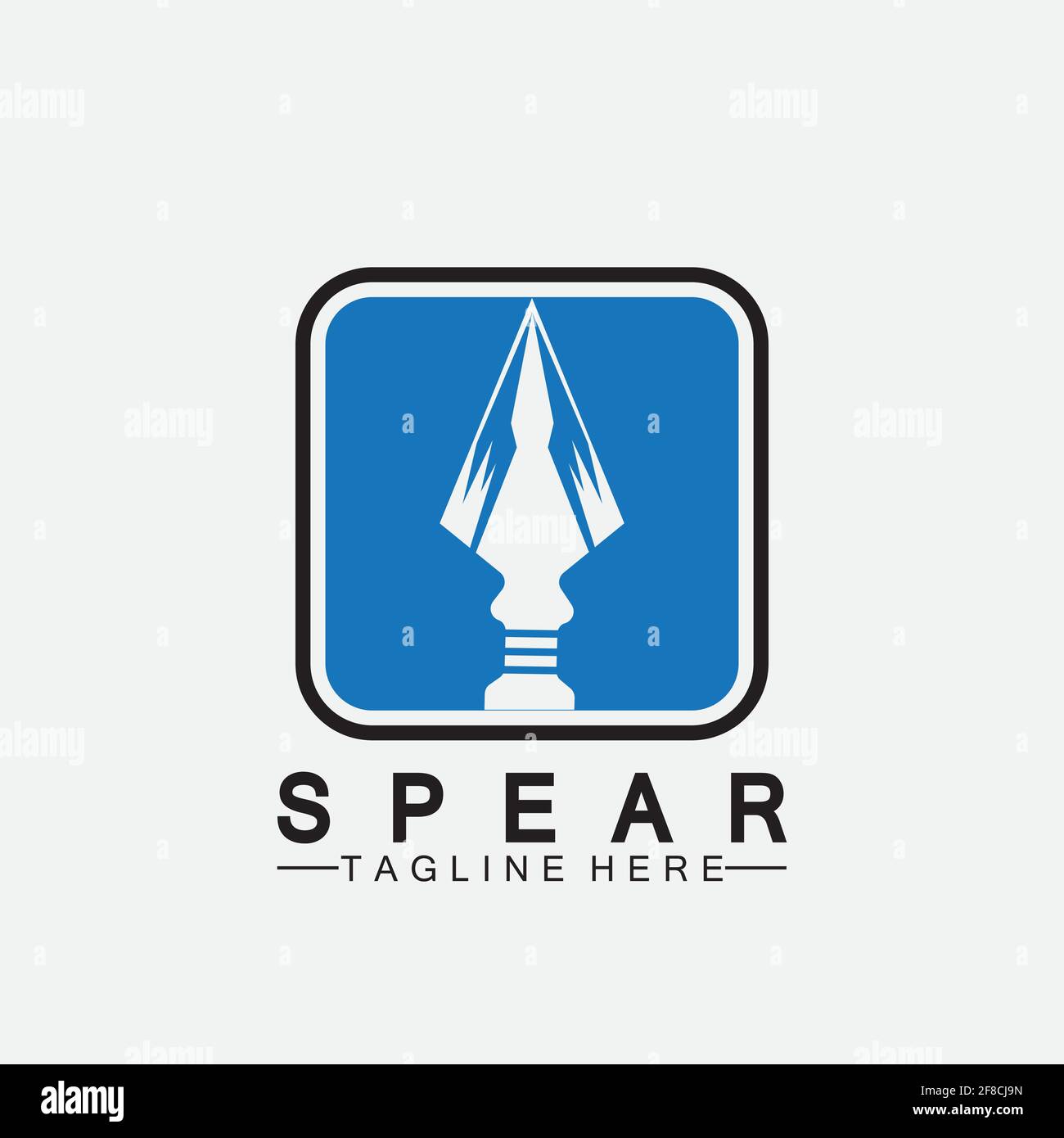 Spear logo icon vector illustration design.Head spear logo vintage ...