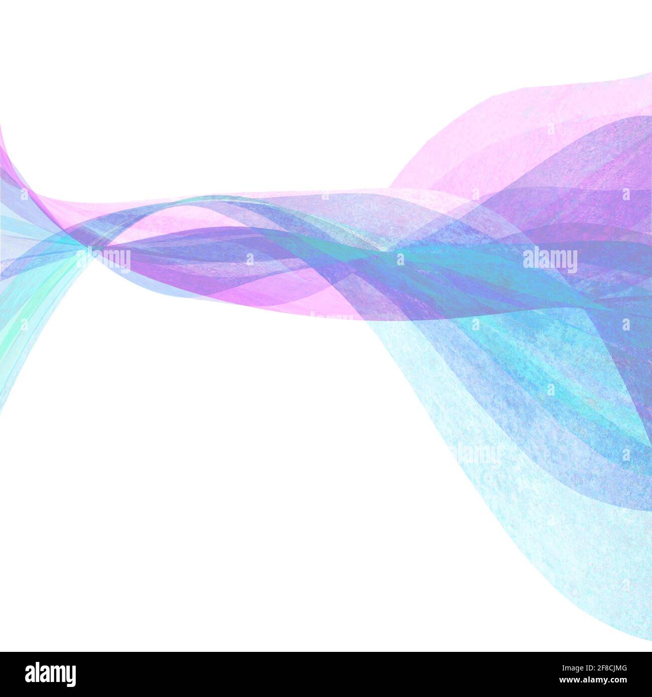 Watercolor transparent wave purple lavender teal blue color background ...