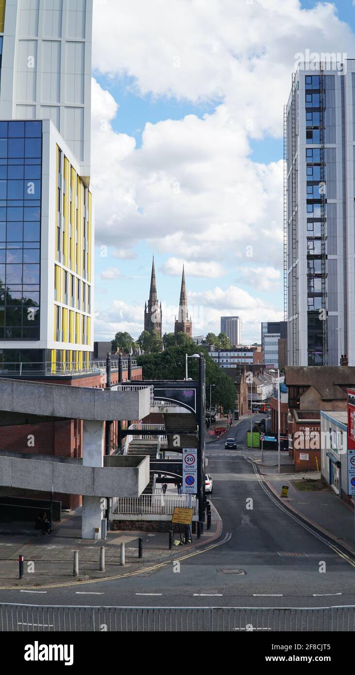 Coventry Cathedral Spires Stock Photo - Alamy
