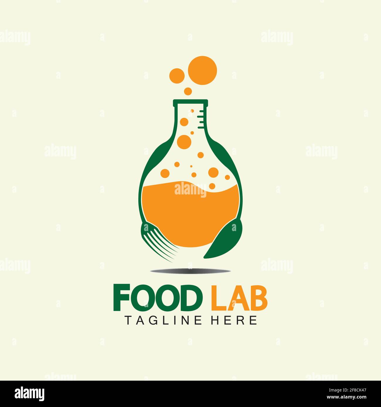 Food Lab logo vector icon illustration design template. lab logo.Lab ...