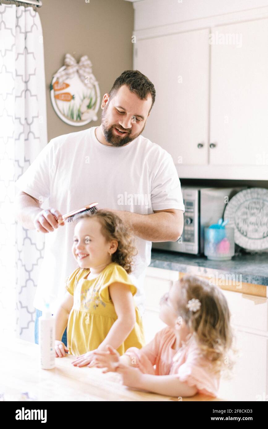 Father caring hi-res stock photography and images - Alamy