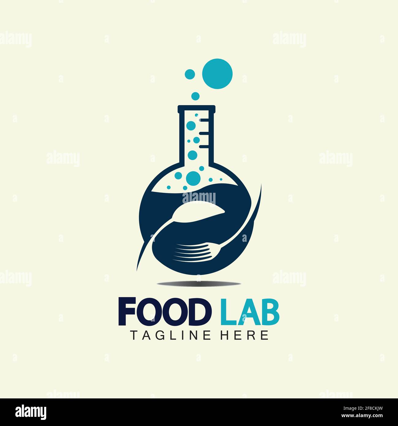 Food Lab logo vector icon illustration design template. lab logo.Lab ...