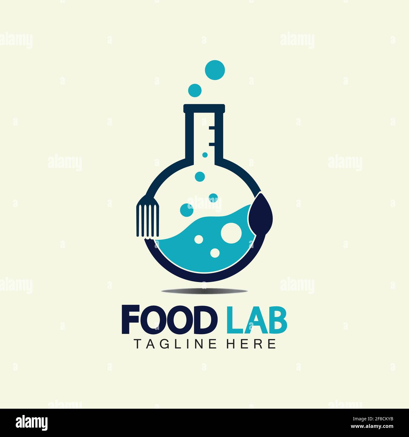 Food Lab logo vector icon illustration design template. lab logo.Lab ...