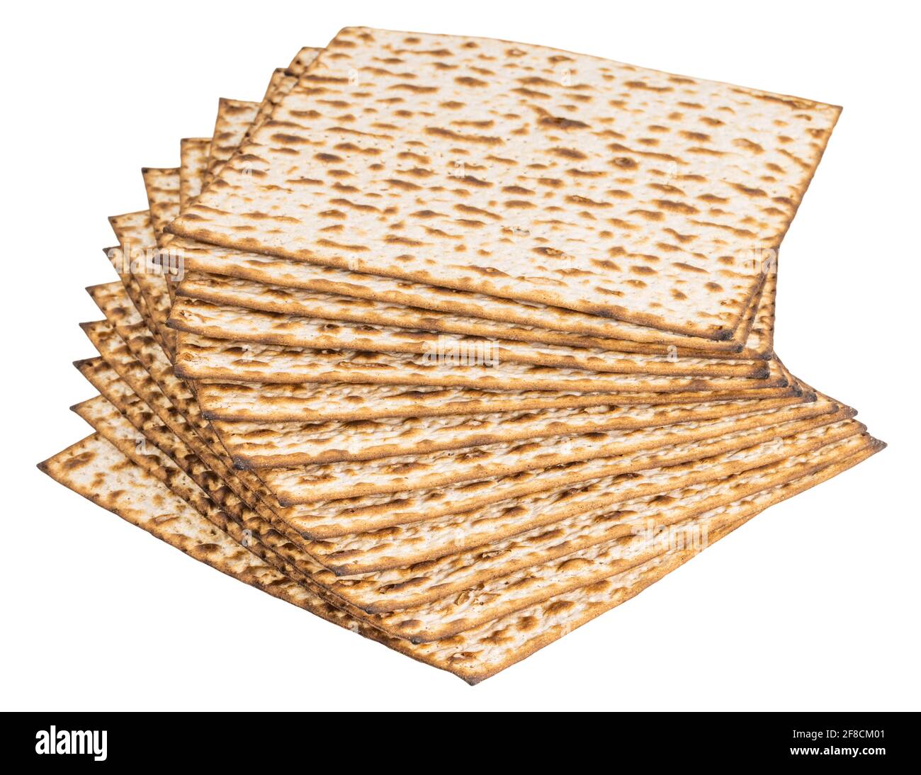 Matzo Isolated on white background. Matzah, unleavened bread Stock ...