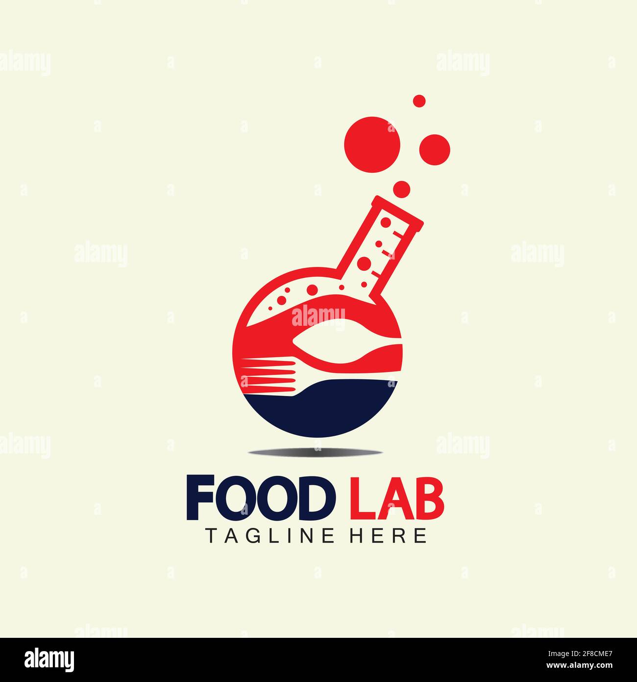 Food Lab logo vector icon illustration design template. lab logo.Lab ...