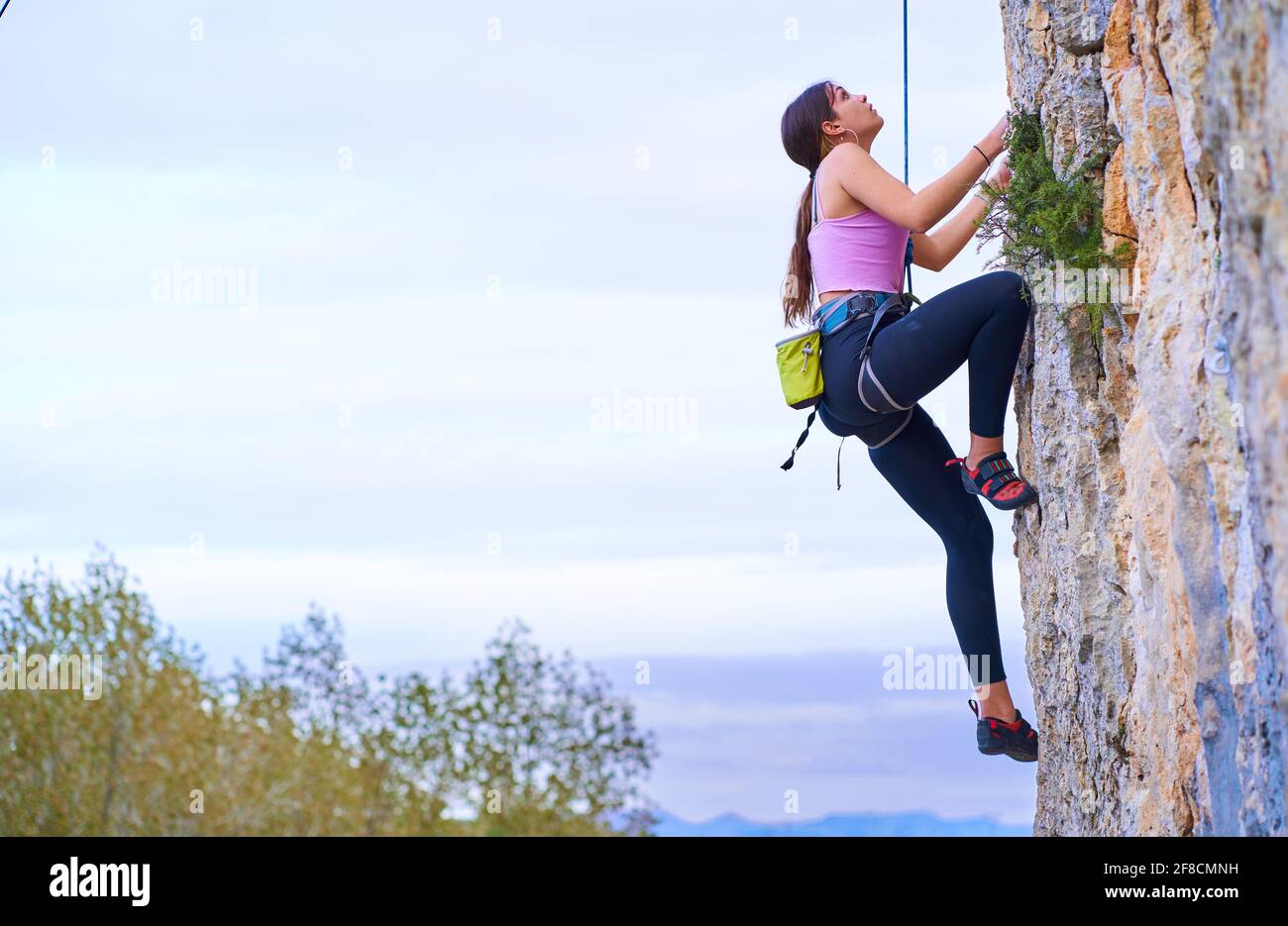 Climbing profile rock hi-res stock photography and images - Alamy