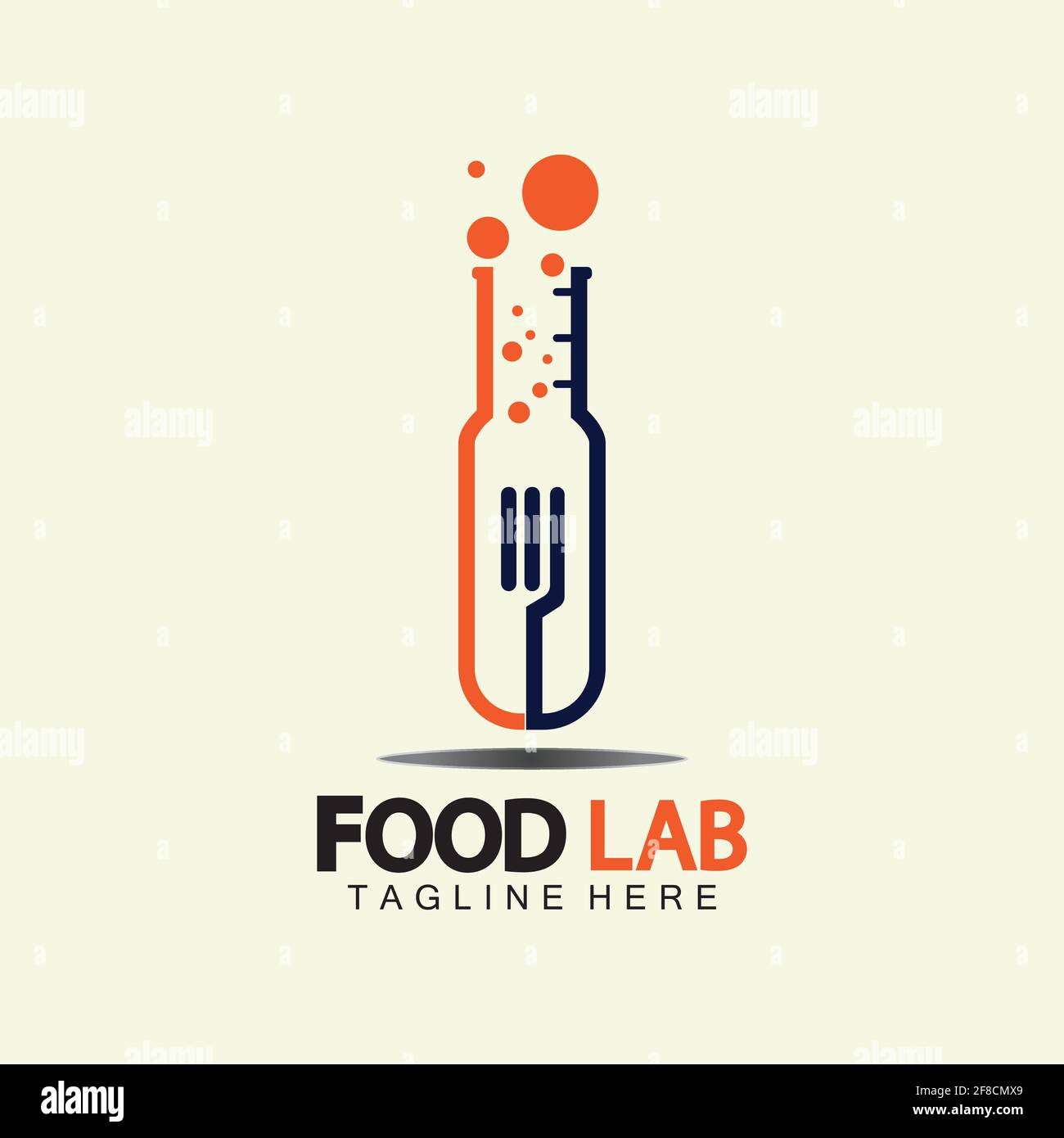 Food Lab logo vector icon illustration design template. lab logo.Lab ...