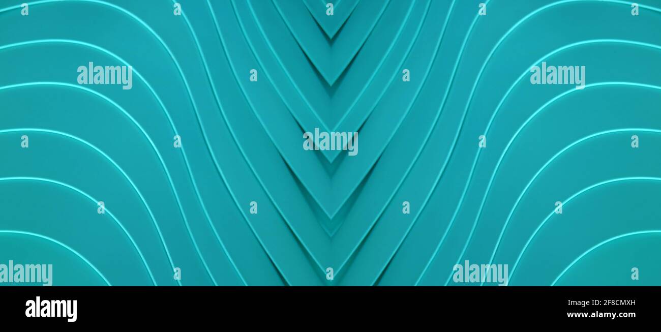 Turquoise wavy lines abstract hi-res stock photography and images - Alamy