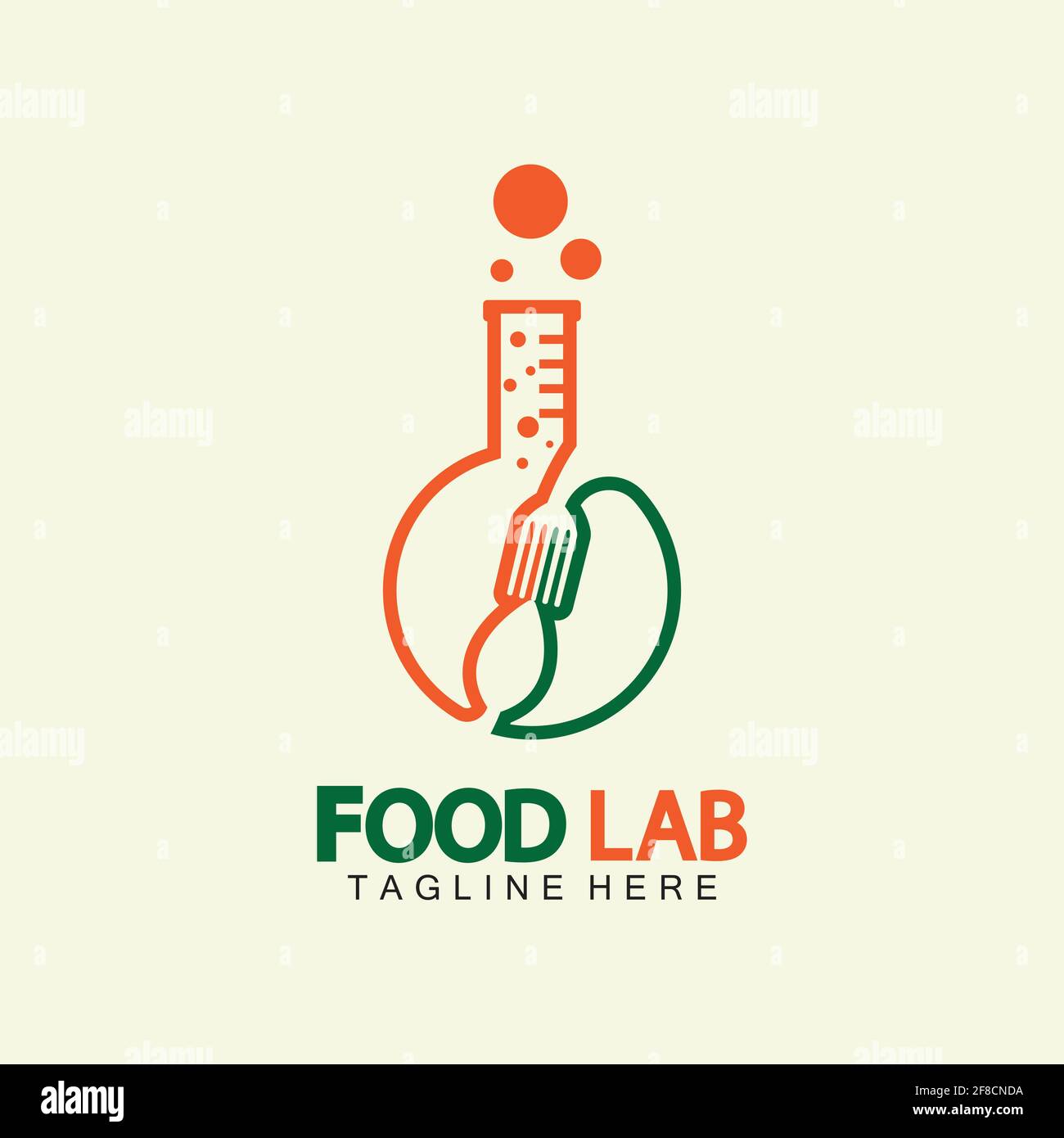 Food Lab logo vector icon illustration design template. lab logo.Lab ...