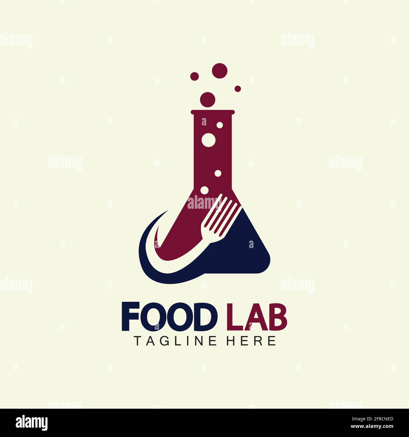 Food Lab logo vector icon illustration design template. lab logo.Lab ...